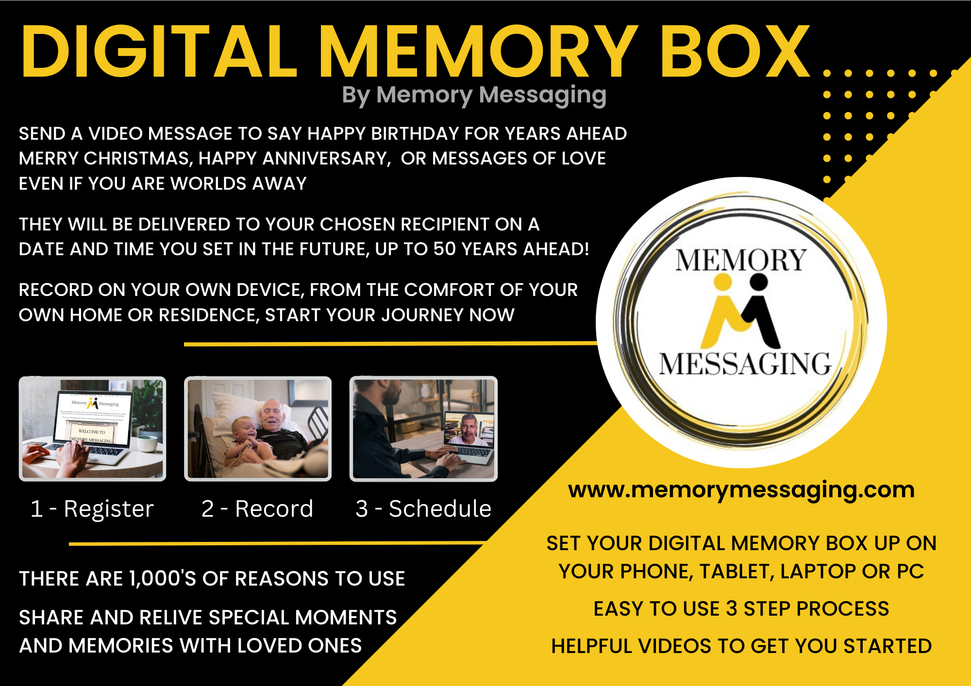 Memory Messaging – Dynamic Journey Doula, End of Life Practitioner